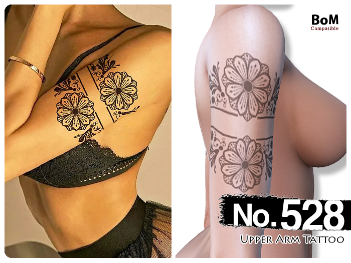 Second Life Marketplace - (Upper Arm Tattoo) No.528 - BoM